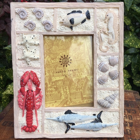 Hallmark | Accents | Nautical Sea Creatures Picture Frame Nwt | Poshmark